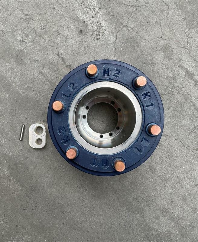 3-way Slip Ring with connectors, 150mm outer diameter, 30mm
