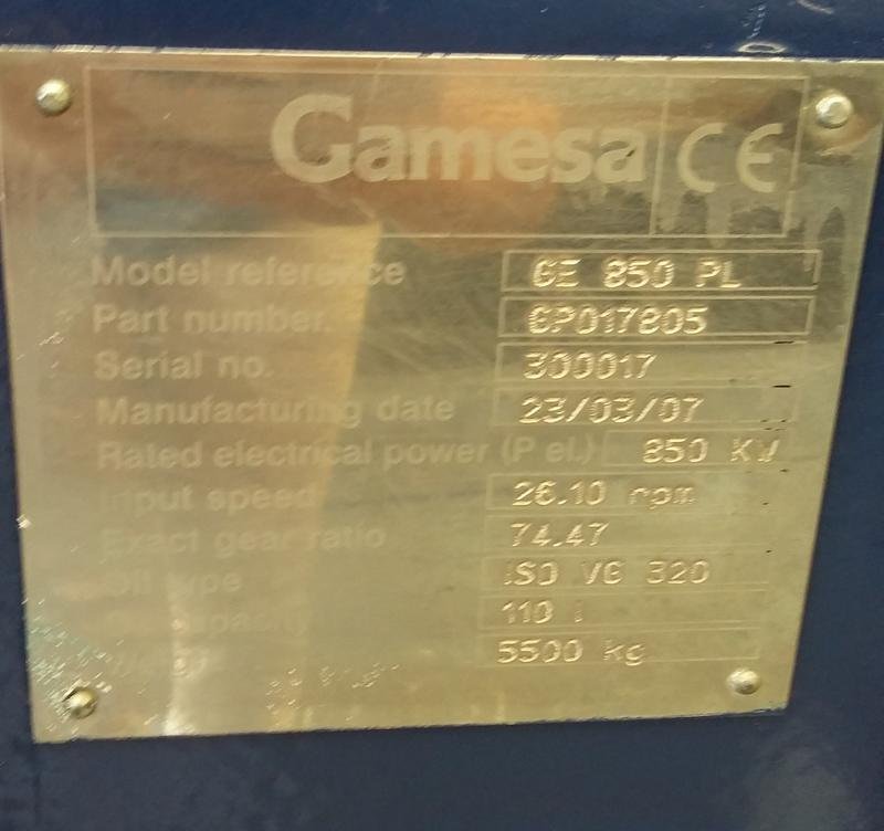 GEARBOX ECHESA GE850PL F1.2 ATDC 60Hz NEW for G5x | Gamesa