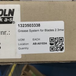 Siemens, A9B00026338, Grease System for Blades 2.3mw